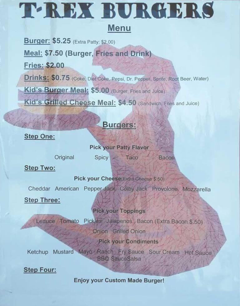 T-Rex Burgers - Rexburg Online